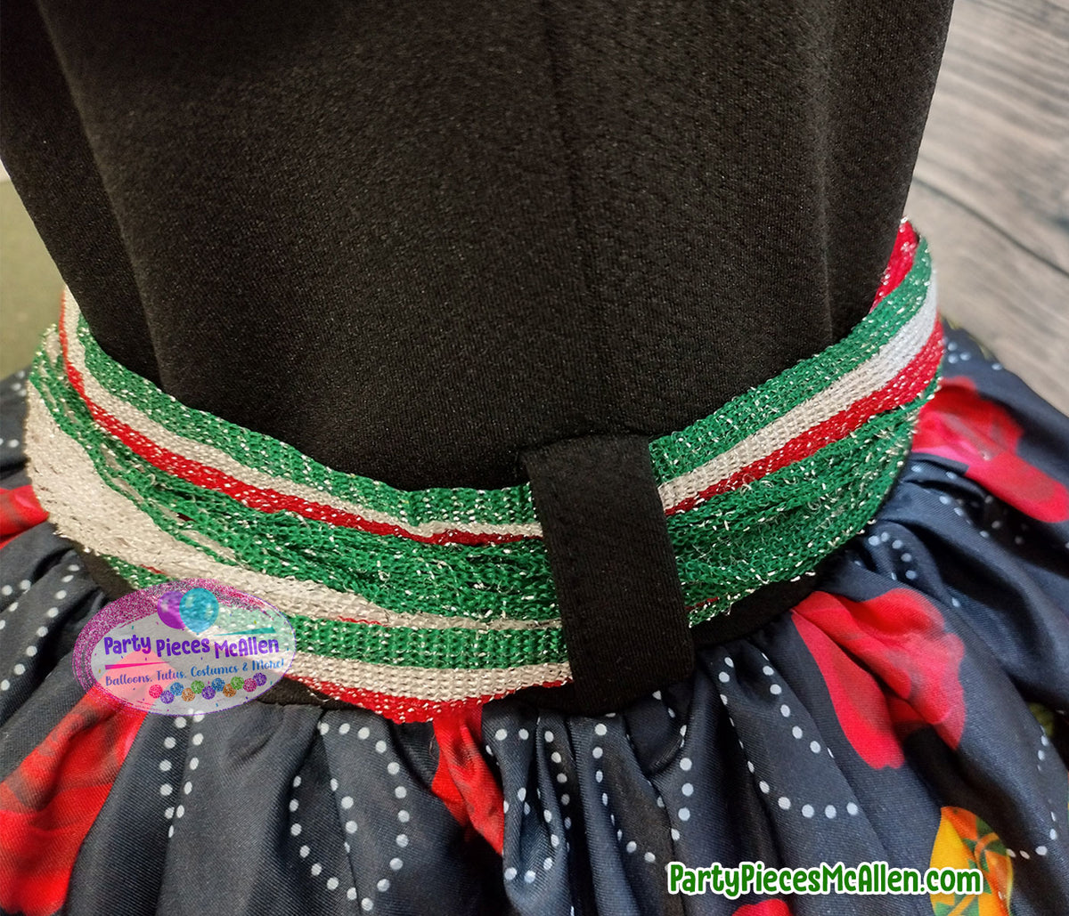 Mexican Charrita Ruffle Neckline Dress – Party Pieces McAllen