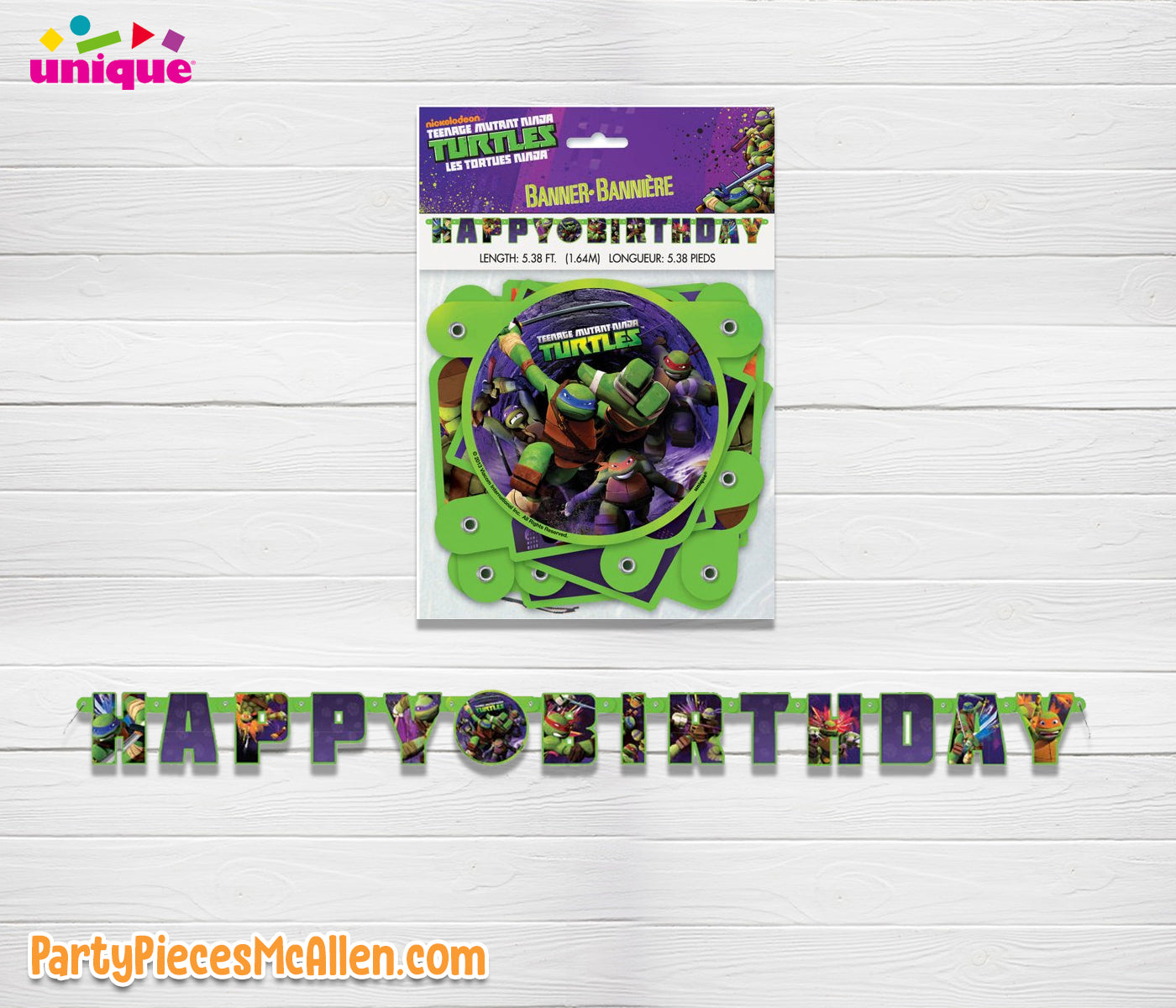 Teenage Mutant Ninja Turtles Party Banner, 66" x 4" – Party Pieces McAllen