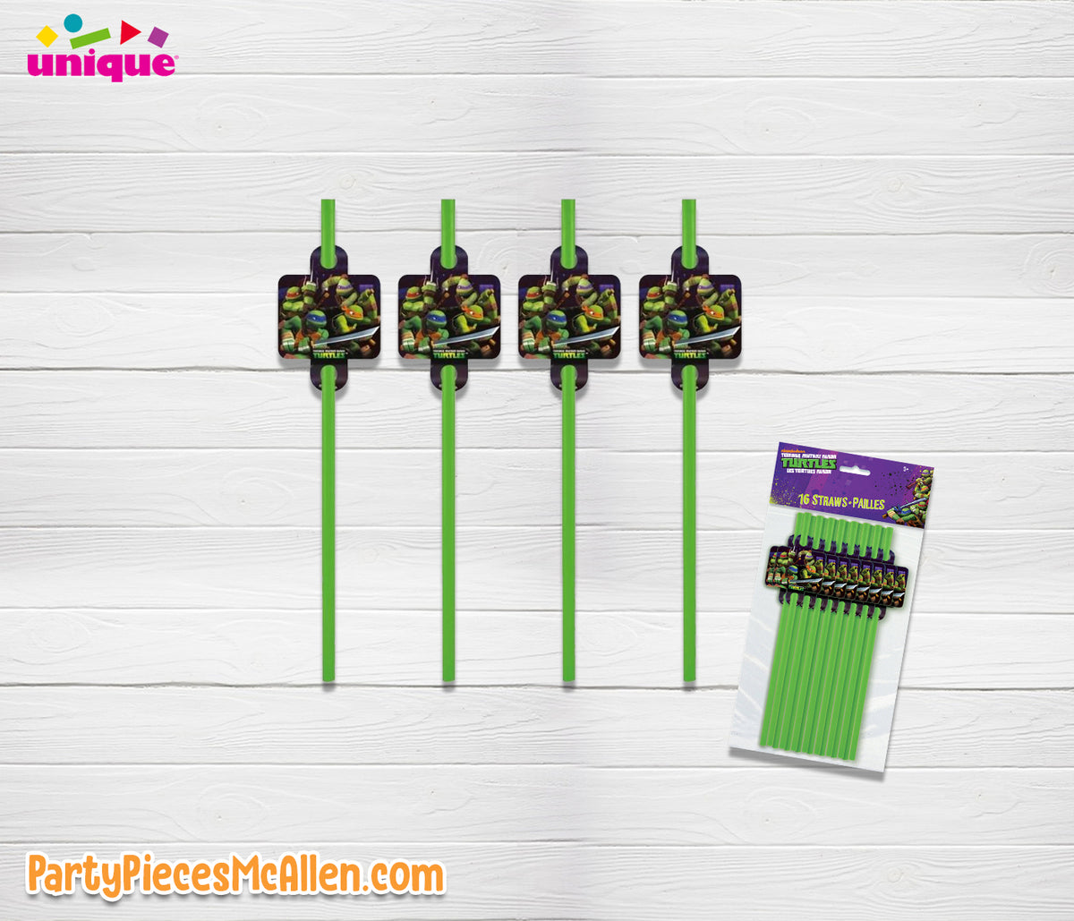 Teenage Mutant Ninja Turtles Party Straws, 16ct – Party Pieces McAllen