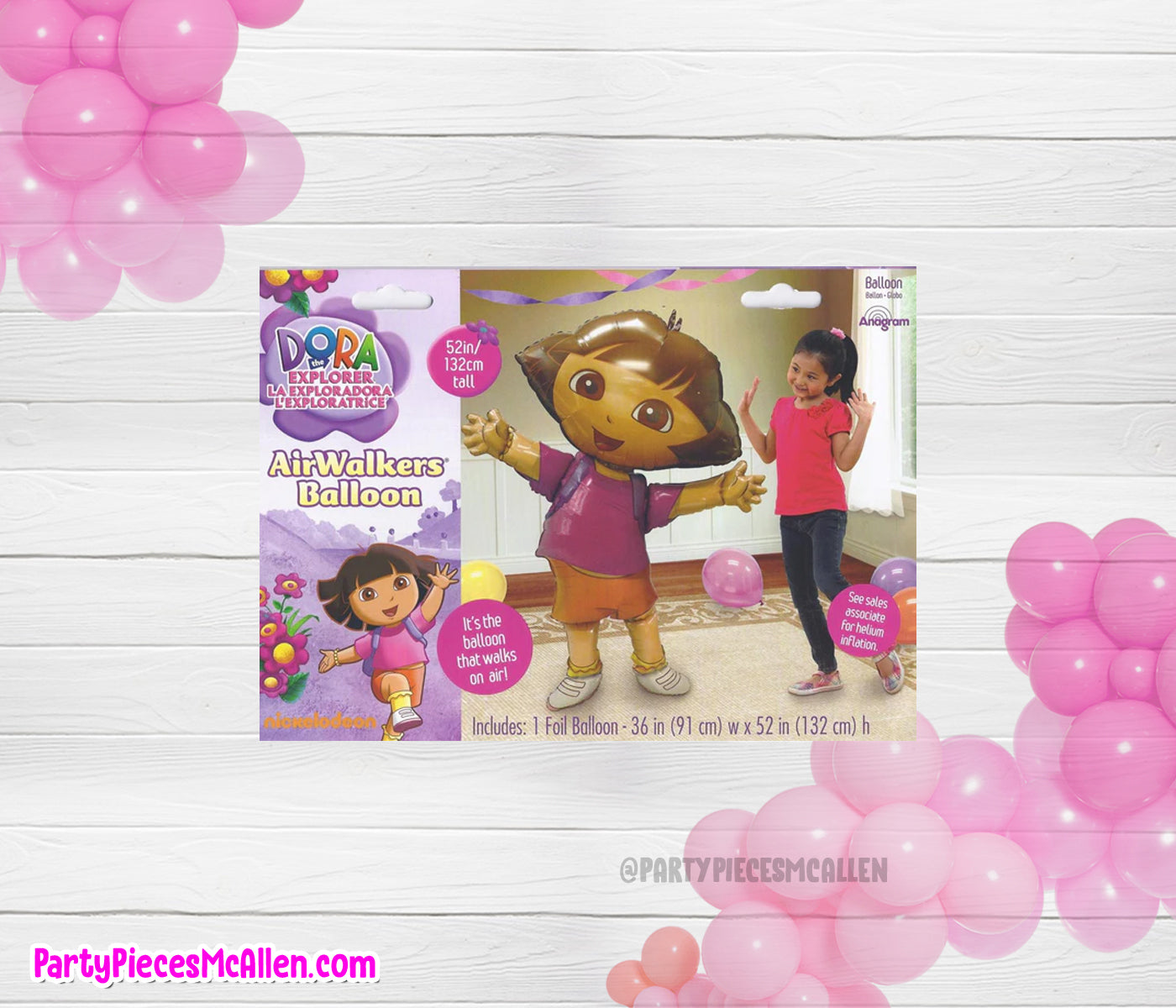 Dora The Explorer Birthday Balloons 17" Dora The Explorer Go Diego